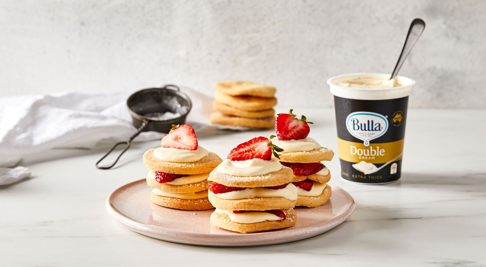 Bulla Strawberry Shortbread Sundaes | Bulla