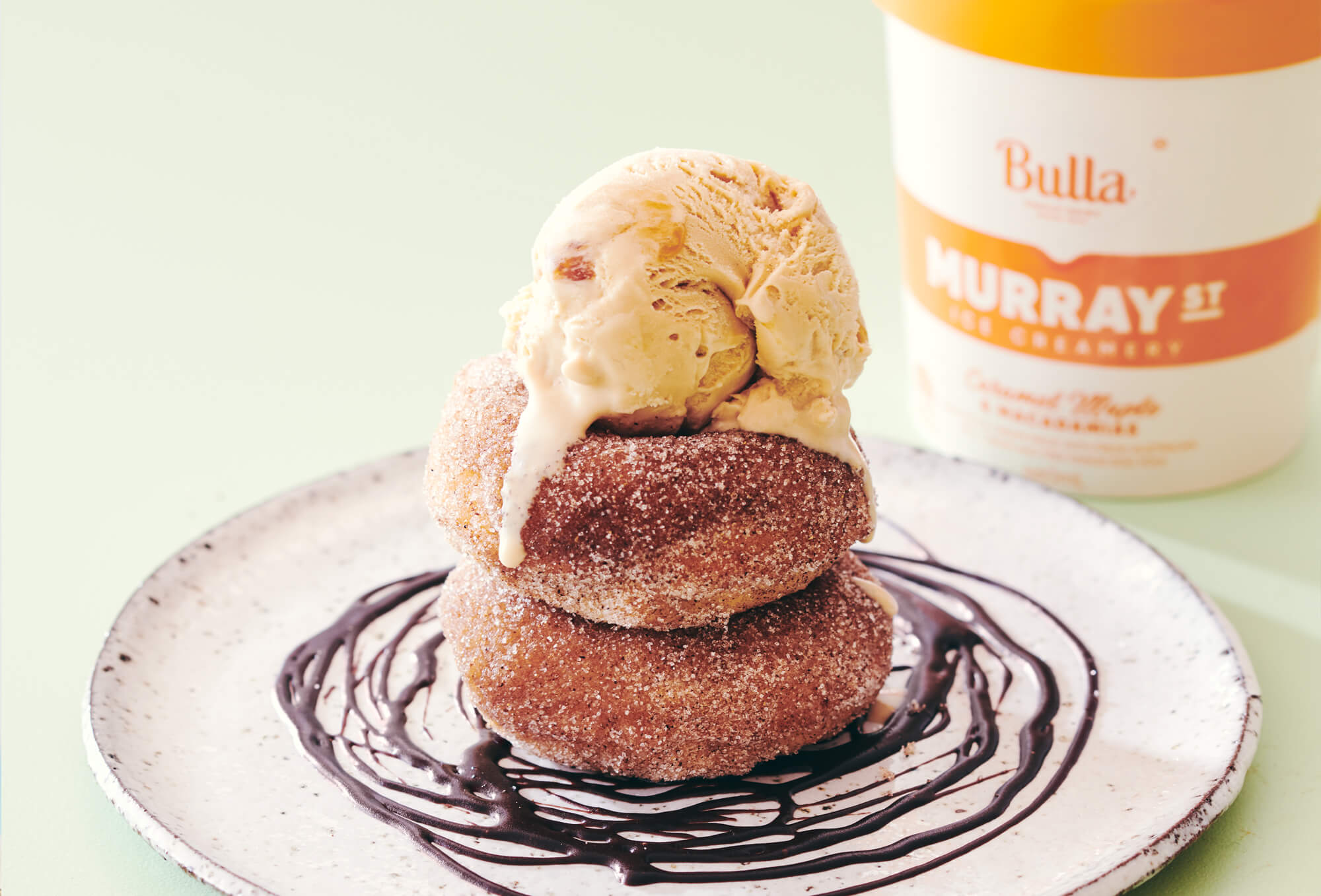 Warm Donuts & Ice Cream Stack | Bulla