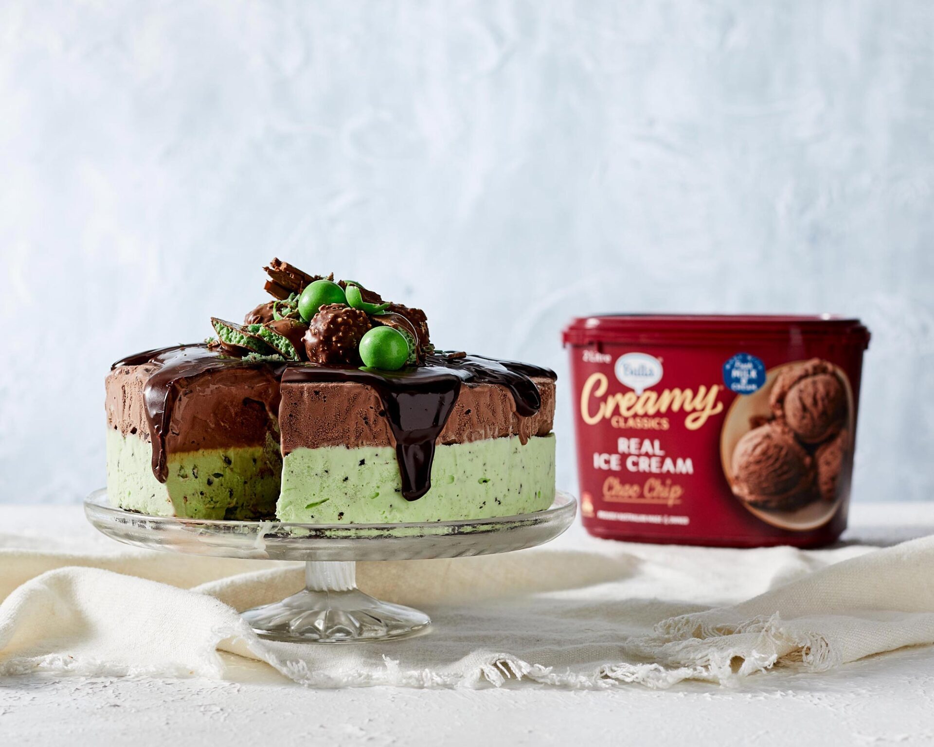 Chocolate & Mint Ice Cream Cake | Bulla