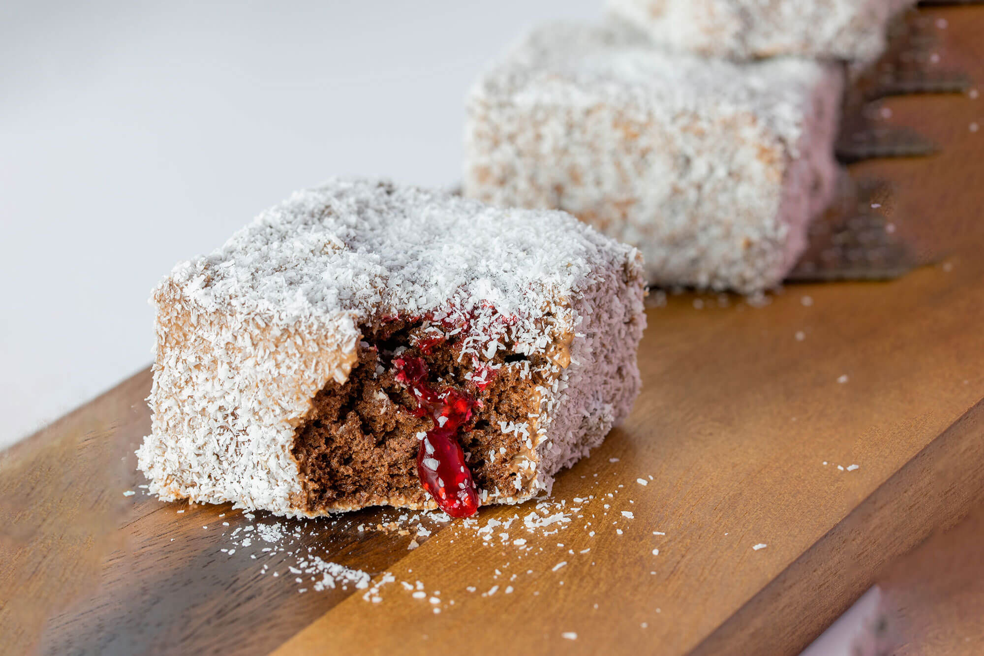 Kirsten Tibballs' Raspberry Jam Lamingtons | Bulla