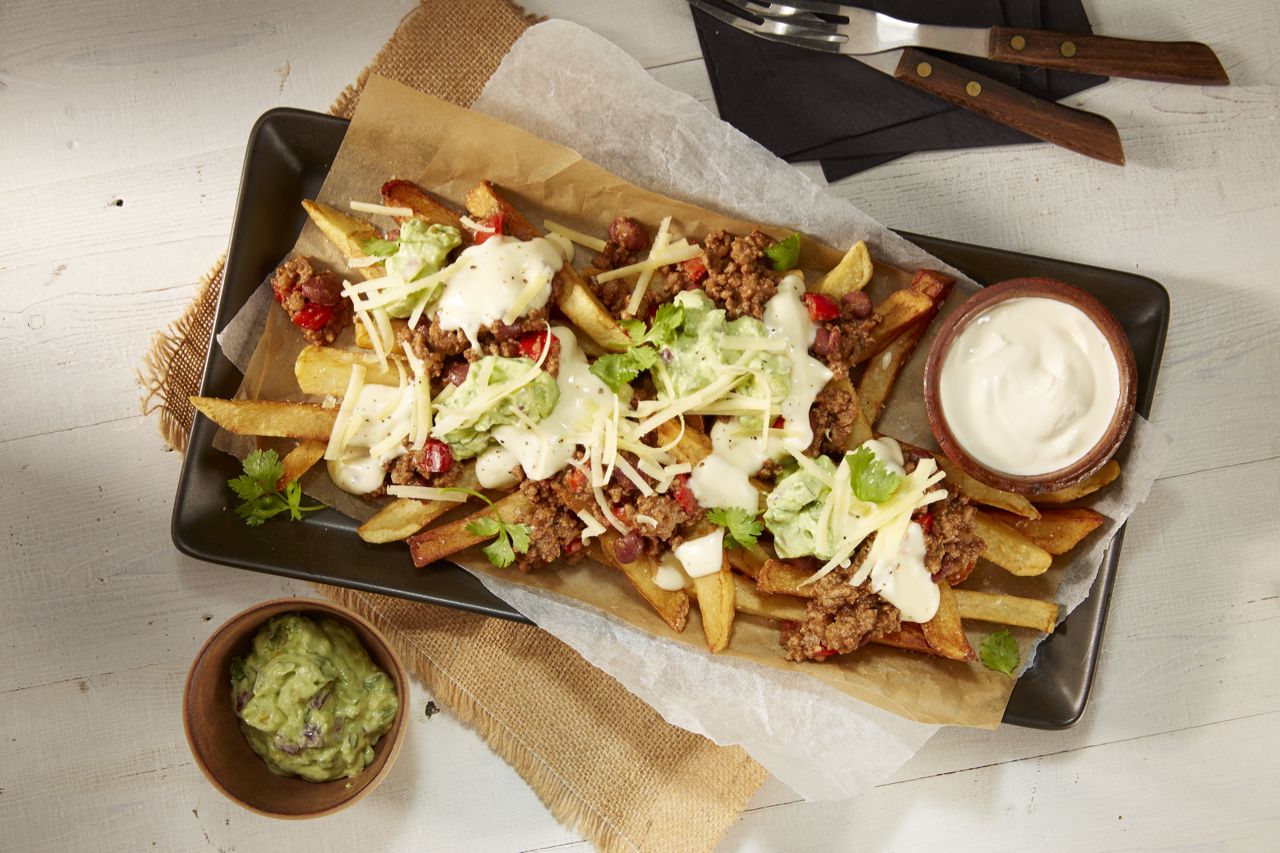 Loaded Fries with Chilli Beef & Beans | Bulla