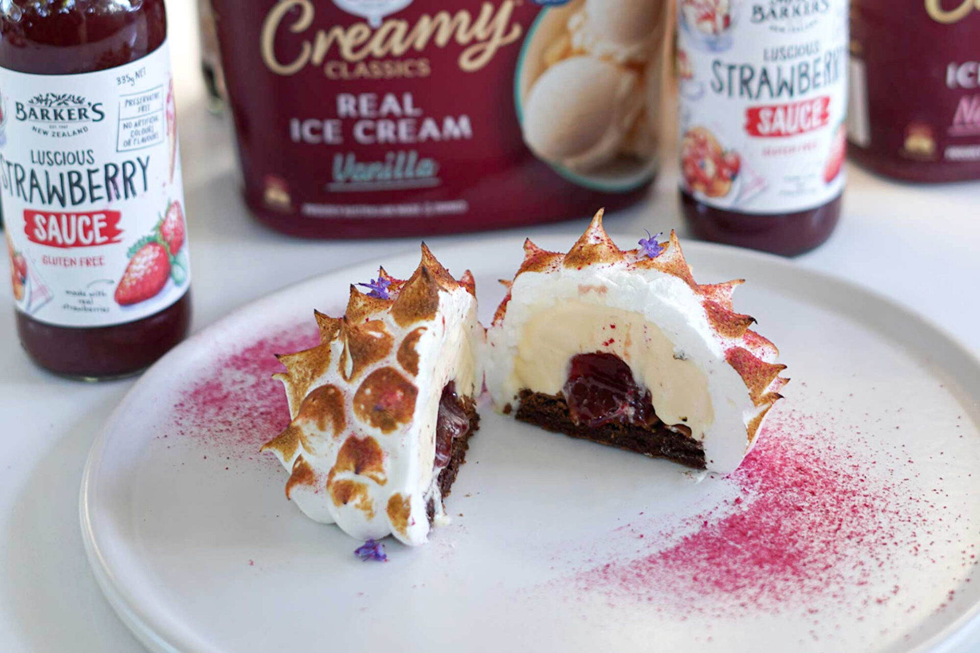 Mini Strawberry Bombe Alaska | Bulla