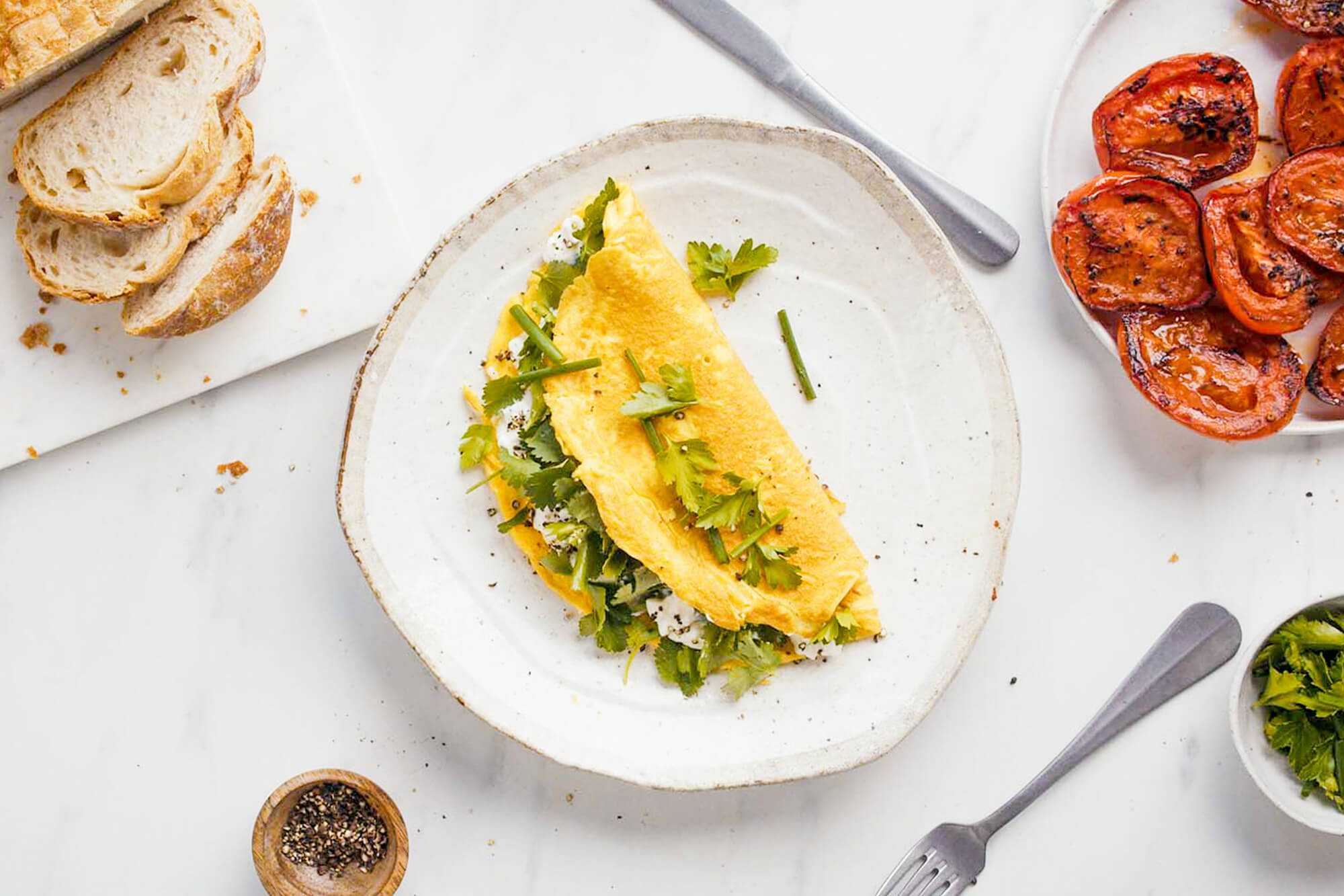 Spring Herb Omelette | Bulla