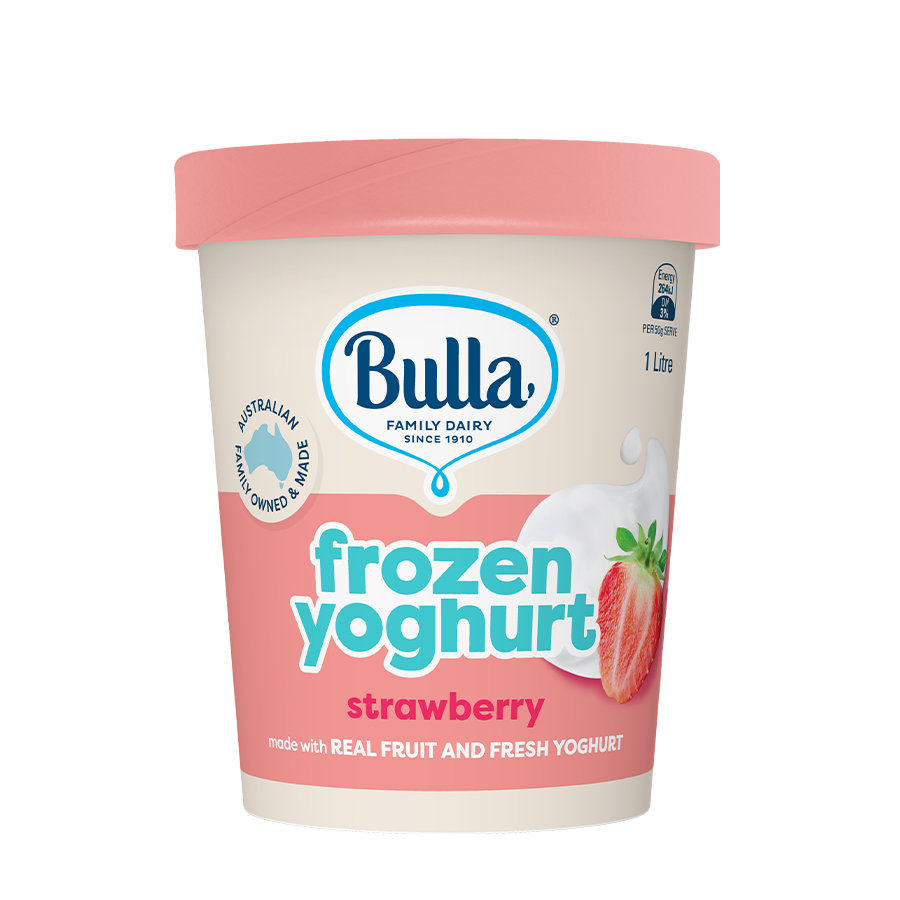 Bulla Frozen Yoghurt Tub 1L - Strawberry | Bulla