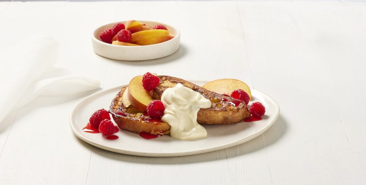 Creamy French toast with Raspberry Coulis | Bulla