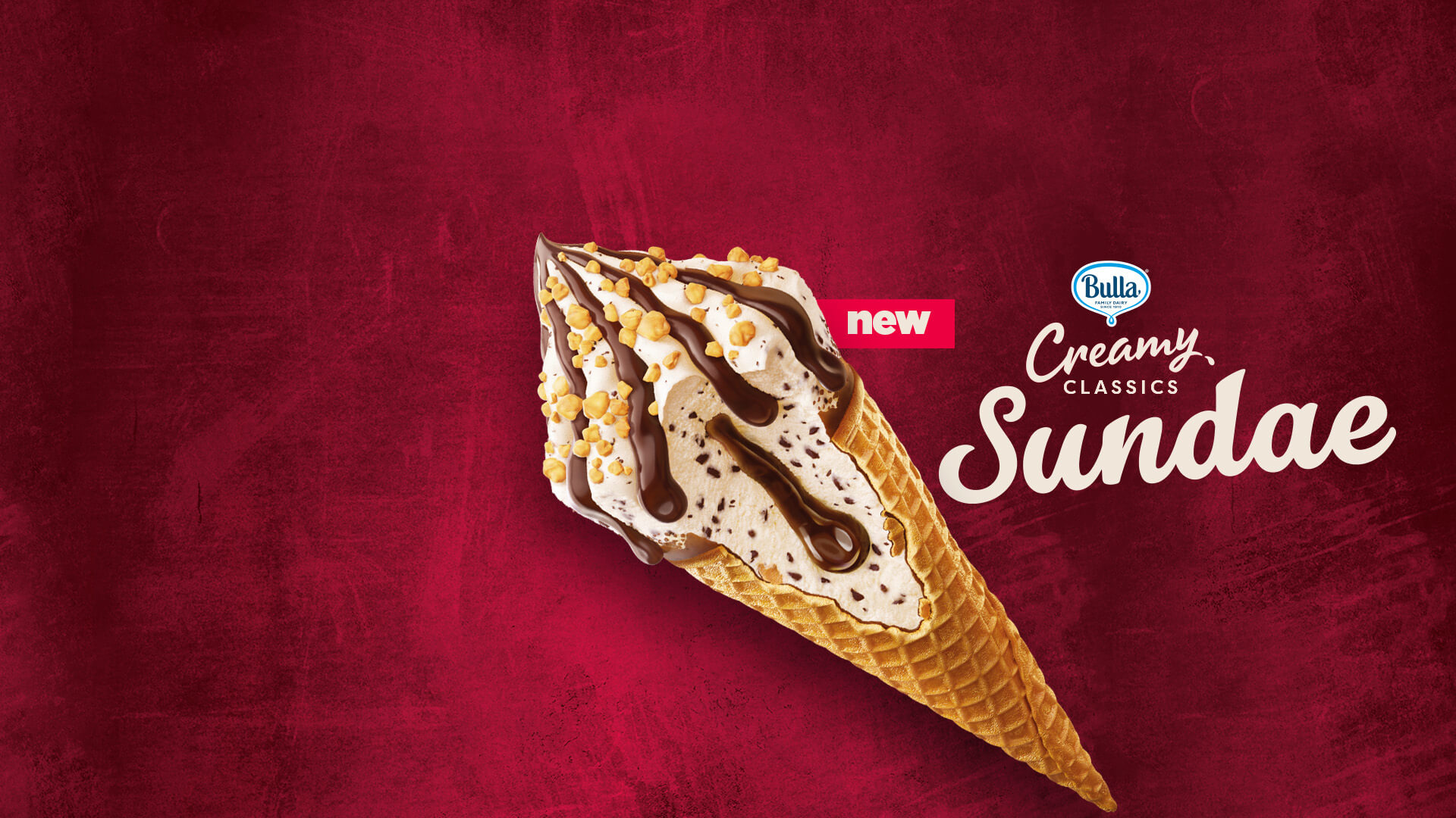 NEW Bulla Creamy Classics Sundae cones range